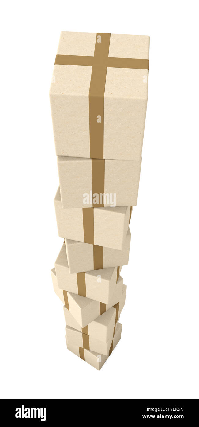 Stack of Packages Stock Photo - Alamy