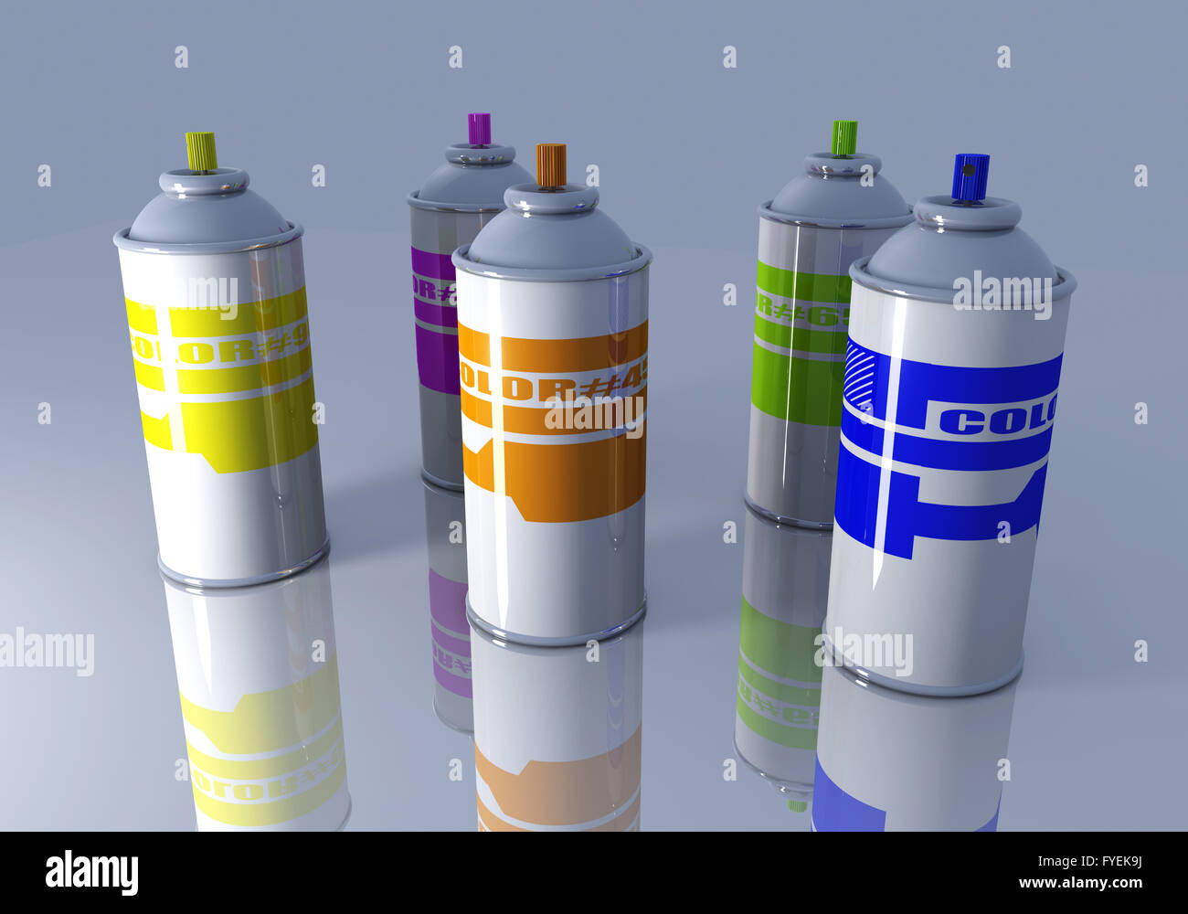 Color Aerosol Cans Stock Photo - Alamy