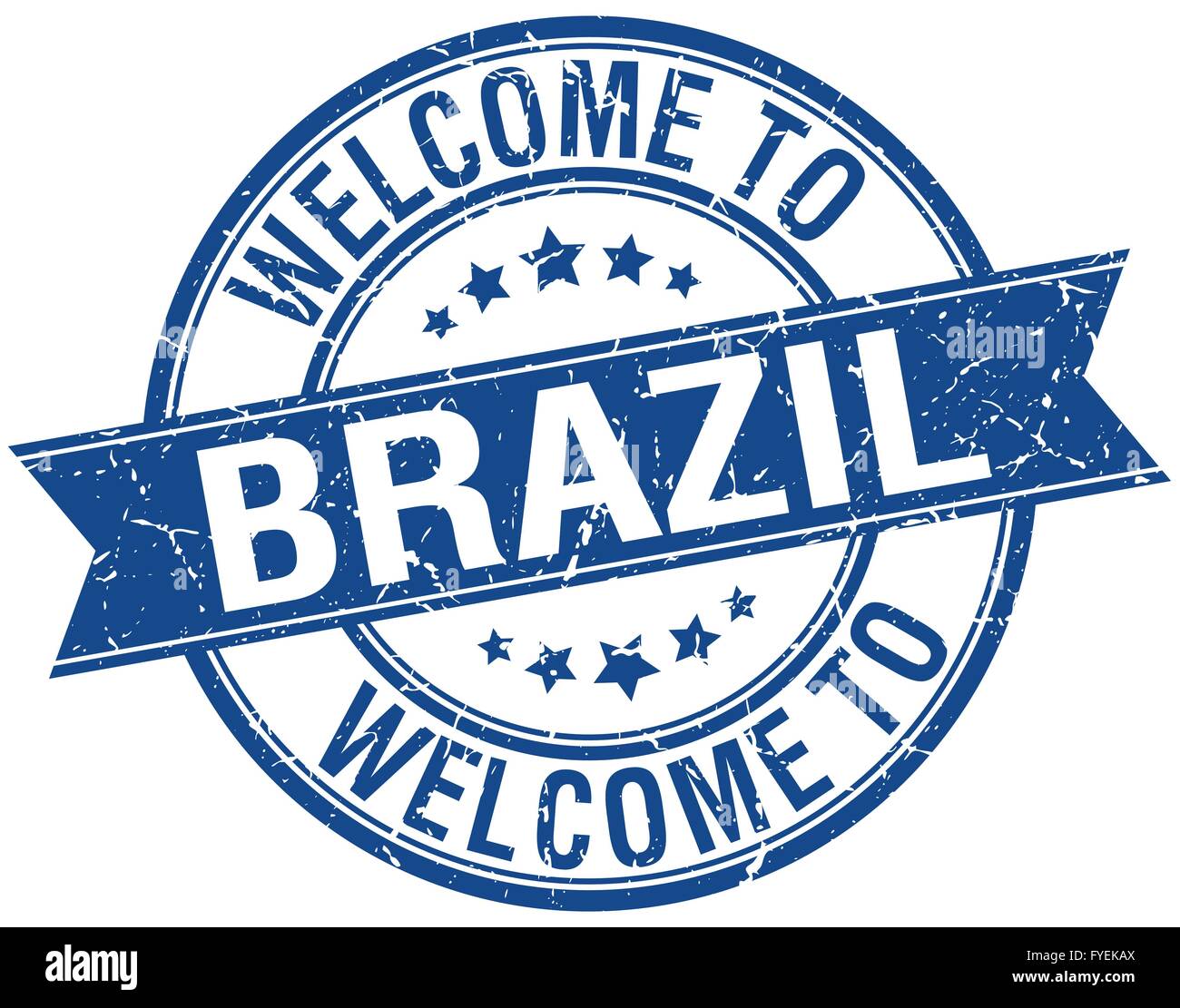 Welcome brazil stamp Stock Vector Images - Alamy
