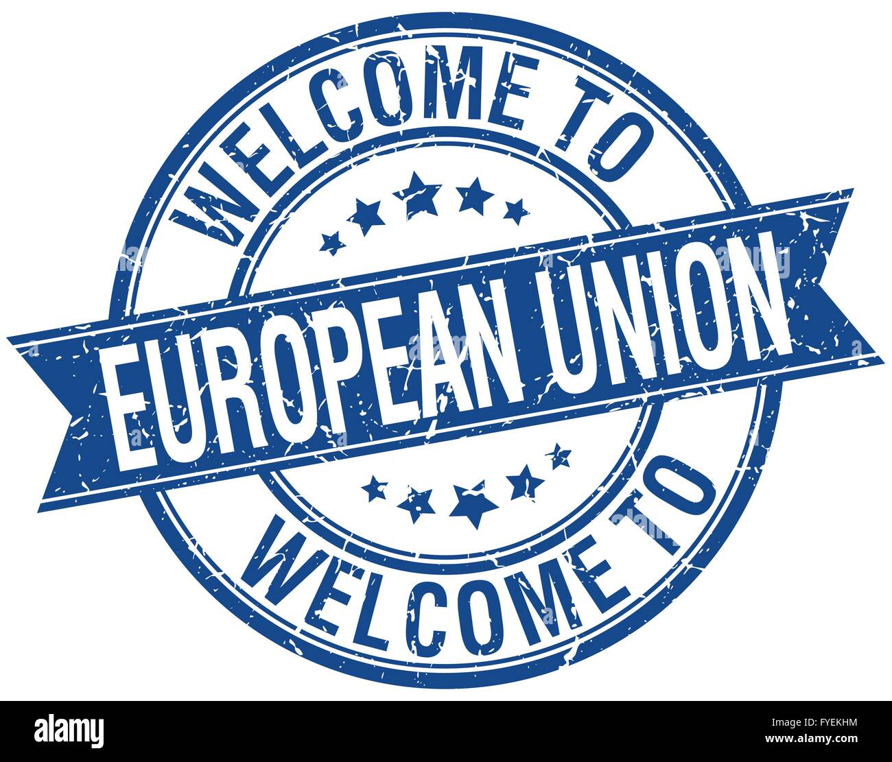 Welcome to the european union sign Stock Vector Images - Alamy