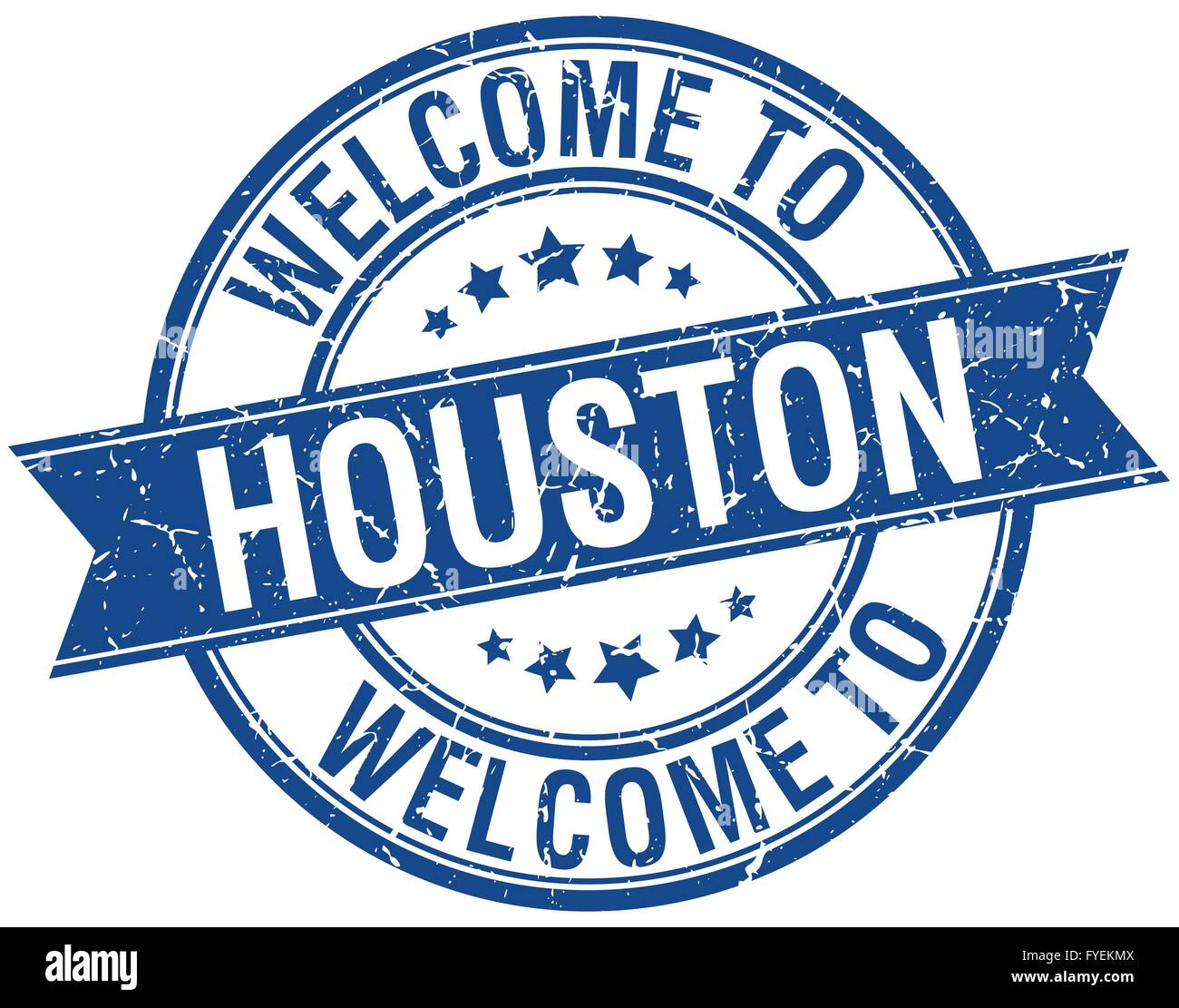 Welcome houston stamp Stock Vector Images - Alamy