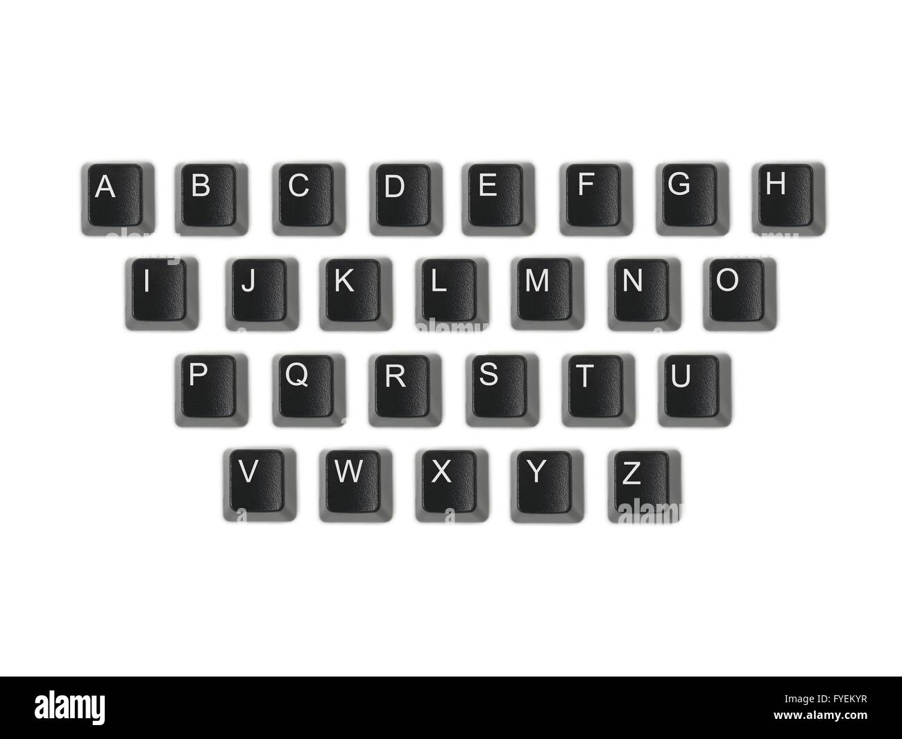 A keyboard key isolated against a white background Stock Photo - Alamy