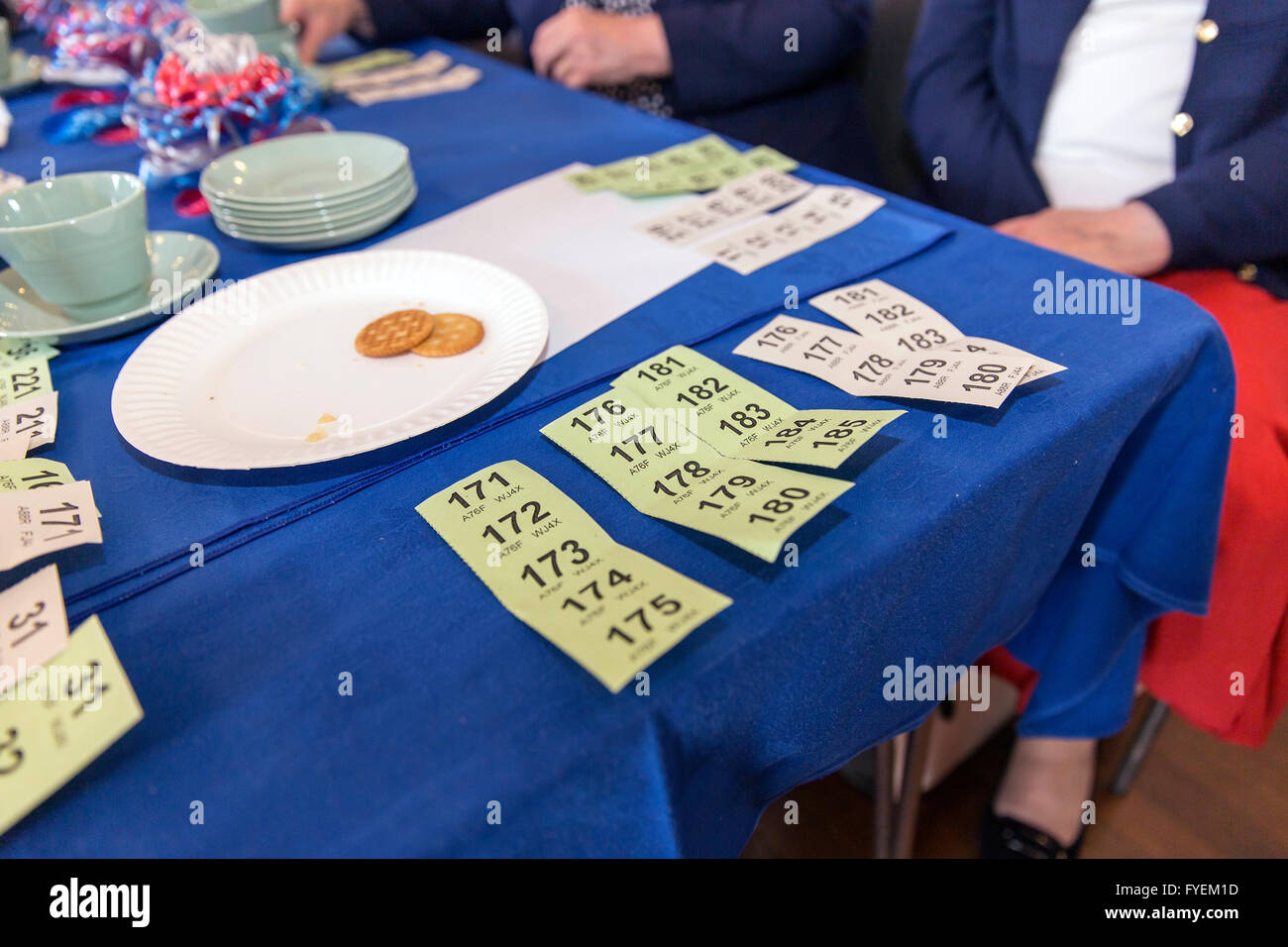 Draw tickets,raffle,gambling,village hall, chairs, decoration, table ...