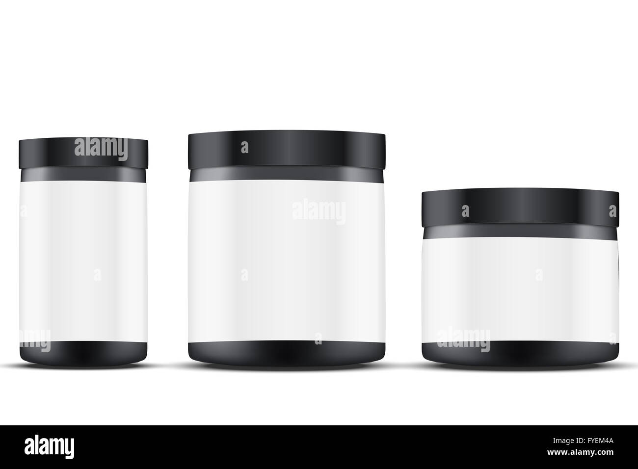 Mockup Sport Nutrition Container. Whey Protein and Gainer Stock Photo ...