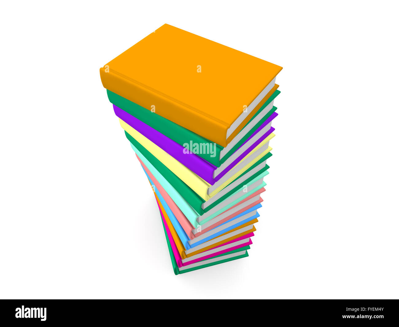 Stack of colored Books Stock Photo - Alamy