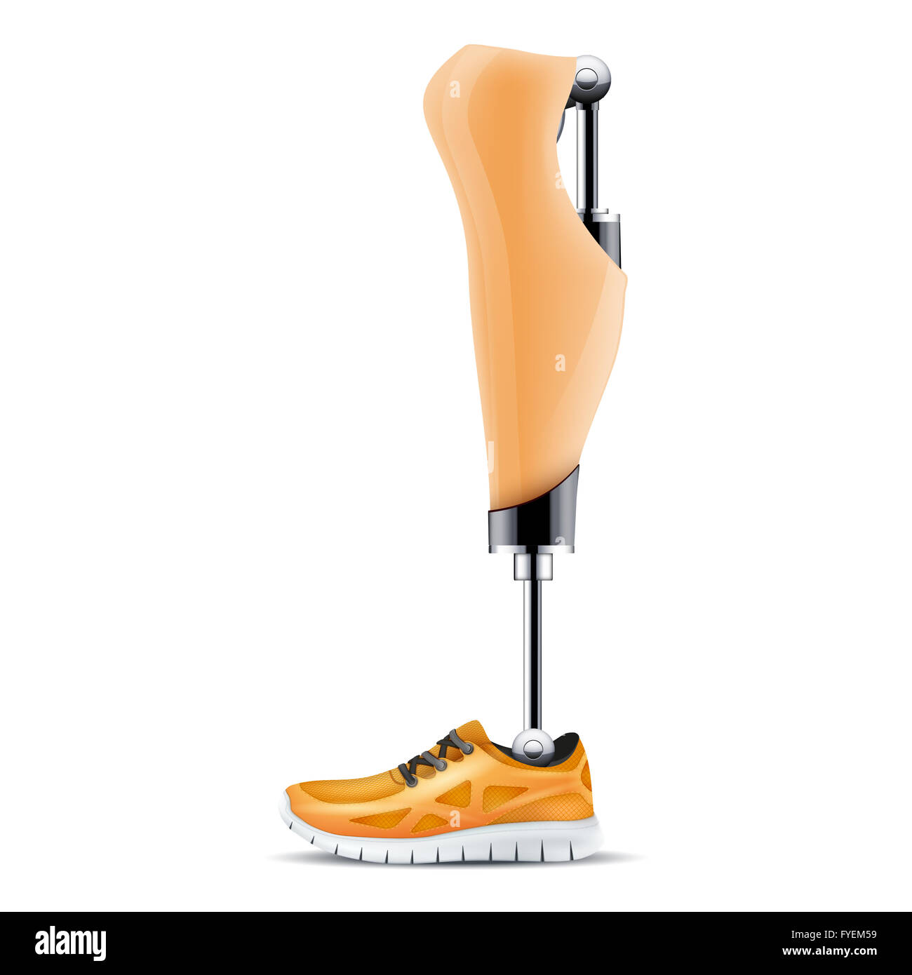 Original Modern Prosthetic leg mechanism Stock Photo - Alamy