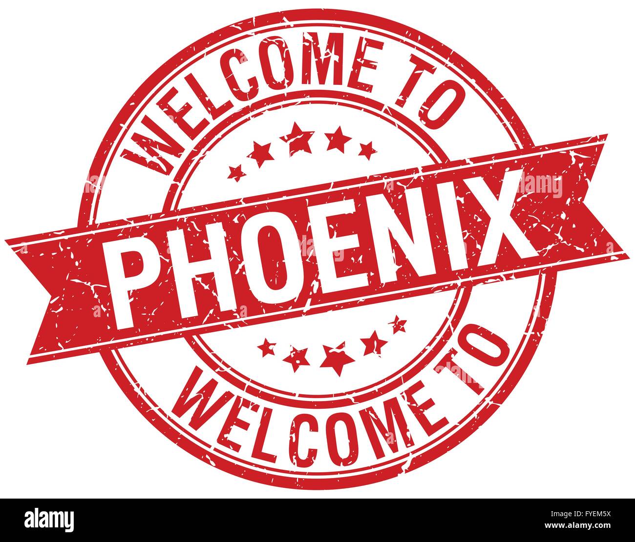 welcome to Phoenix red round ribbon stamp Stock Vector Image & Art - Alamy