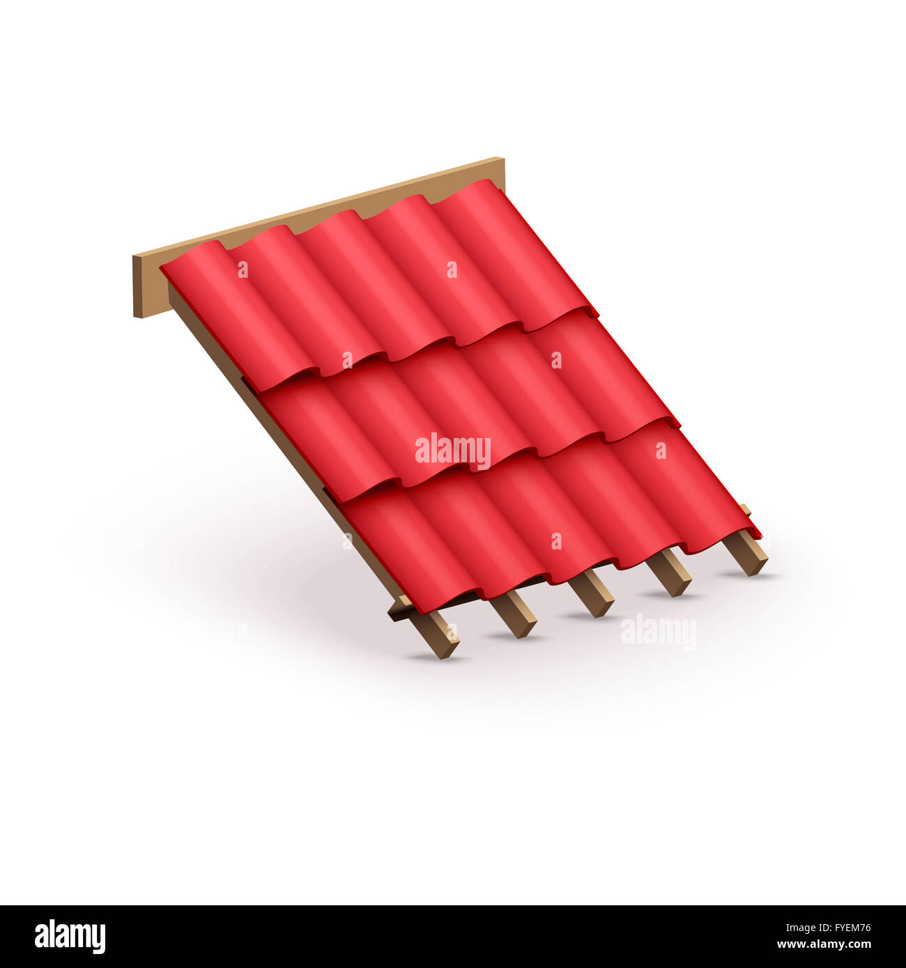 Metal roof industrial building Cut Out Stock Images & Pictures - Alamy