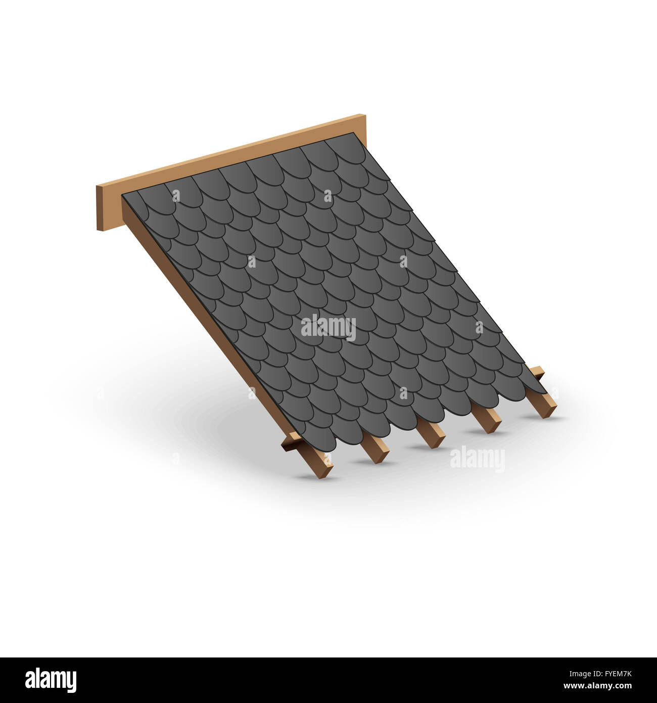 House tile roof icon Cut Out Stock Images & Pictures - Alamy