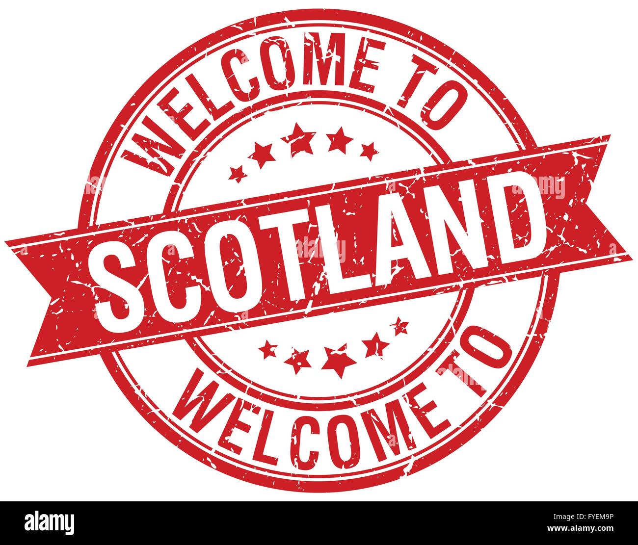 Welcome to scotland sign Stock Vector Images - Alamy