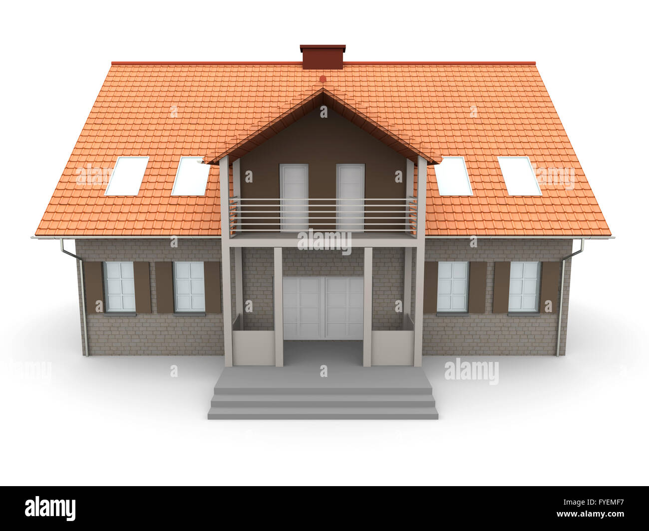 New modern townhouse Cut Out Stock Images & Pictures - Alamy