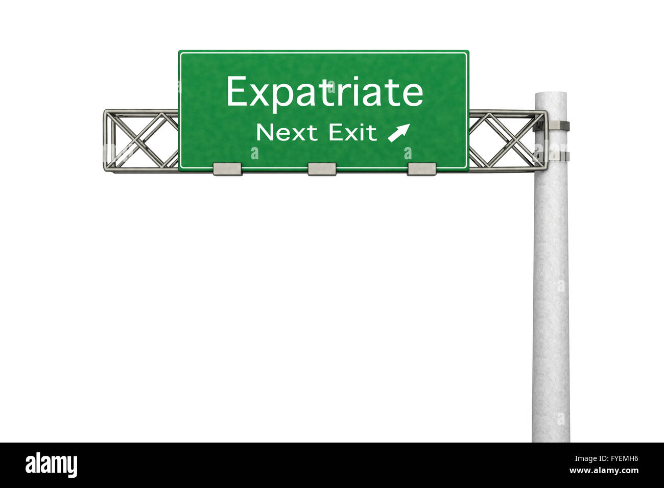 Highway Sign - Expatriate Stock Photo - Alamy