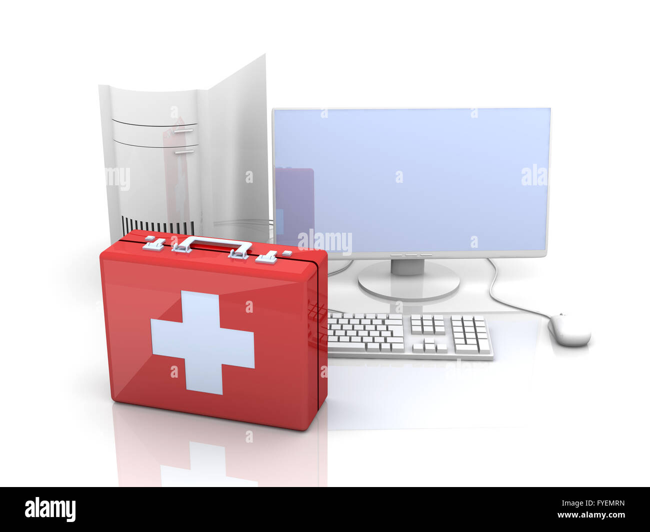 Computer First aid Stock Photo - Alamy