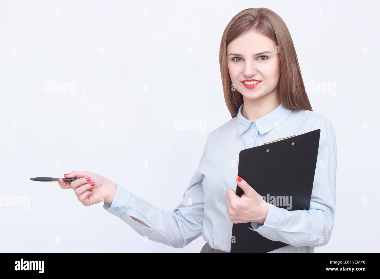 businesswoman with tablet Stock Photo - Alamy