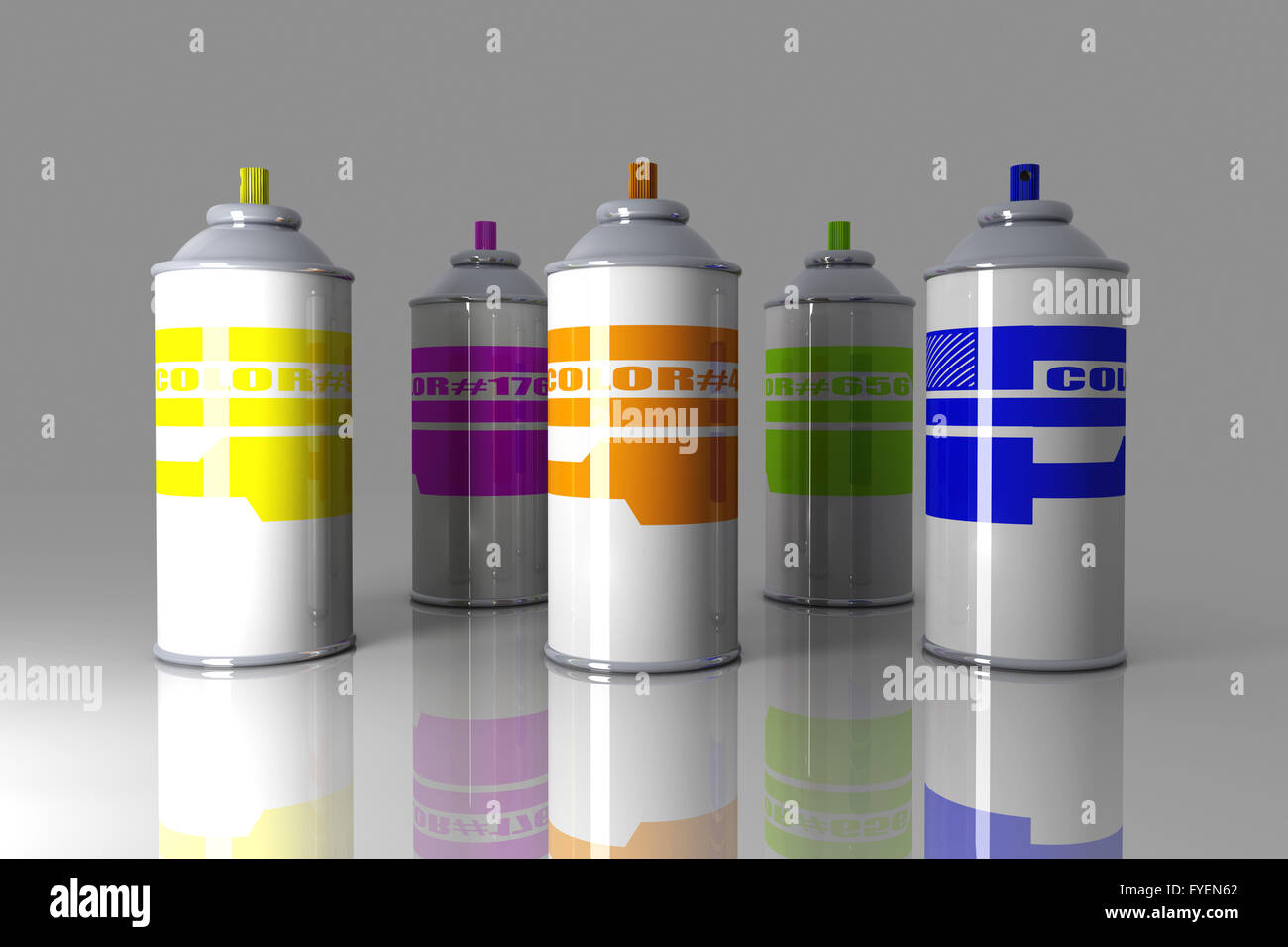 Color Aerosol Cans Stock Photo - Alamy