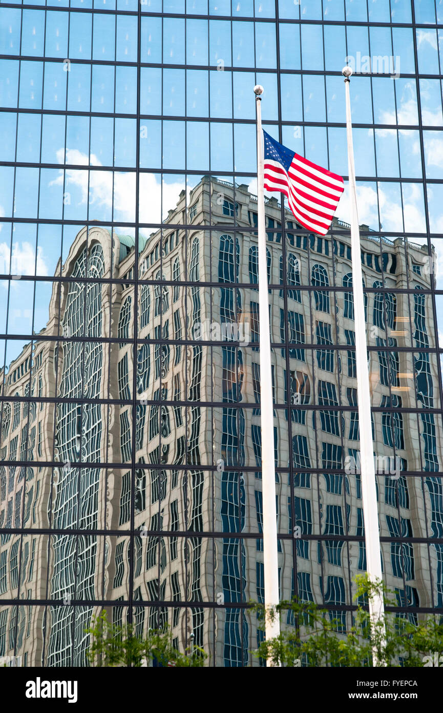 The reflection of Boston downtown building (Massachusetts Stock Photo ...