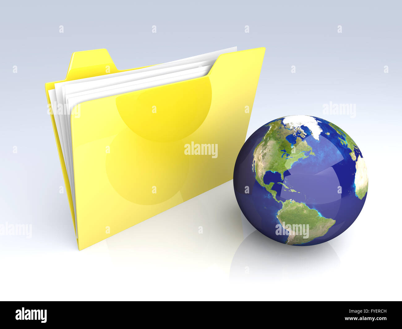 Global Folder - America Stock Photo - Alamy