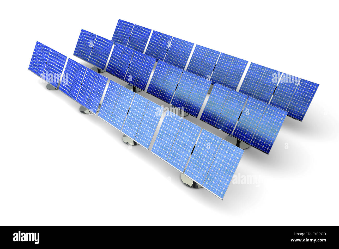 Solar panel farm Stock Photo - Alamy