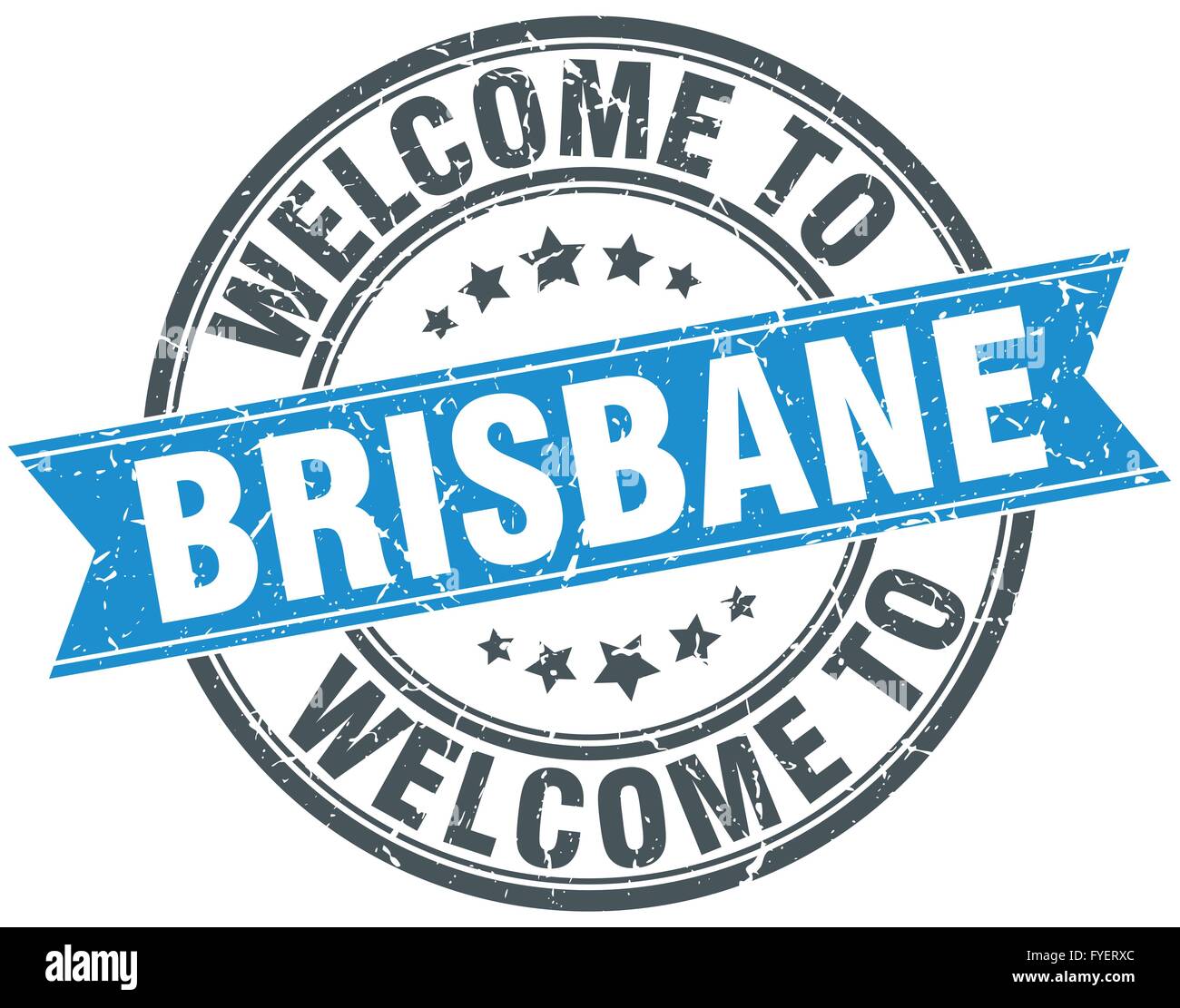 Welcome brisbane stamp hi-res stock photography and images - Alamy