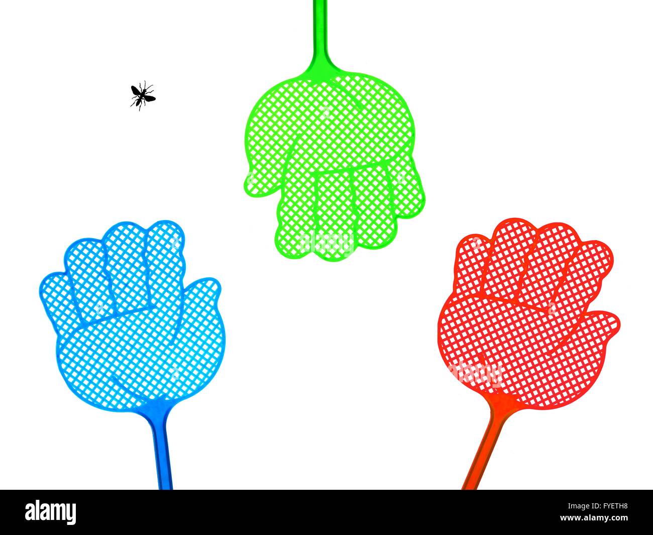 A fly swat isolated against a white background Stock Photo - Alamy