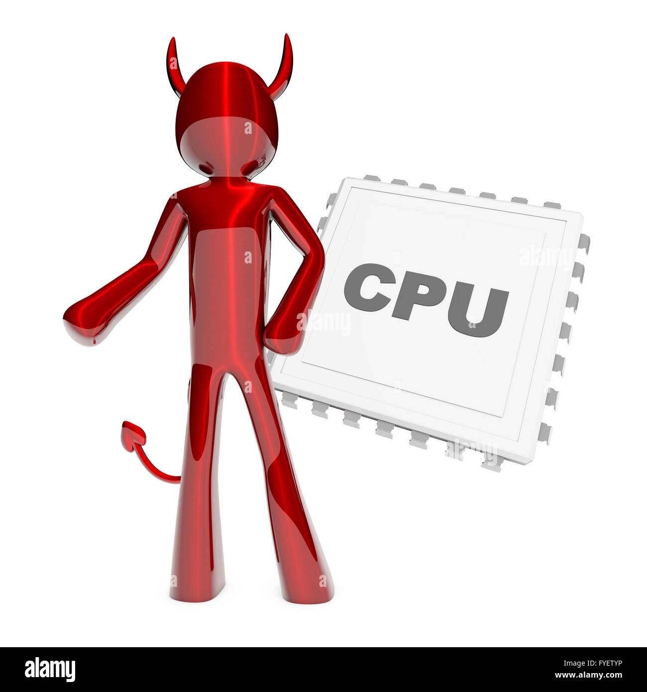 Person at computer devil hi-res stock photography and images - Alamy