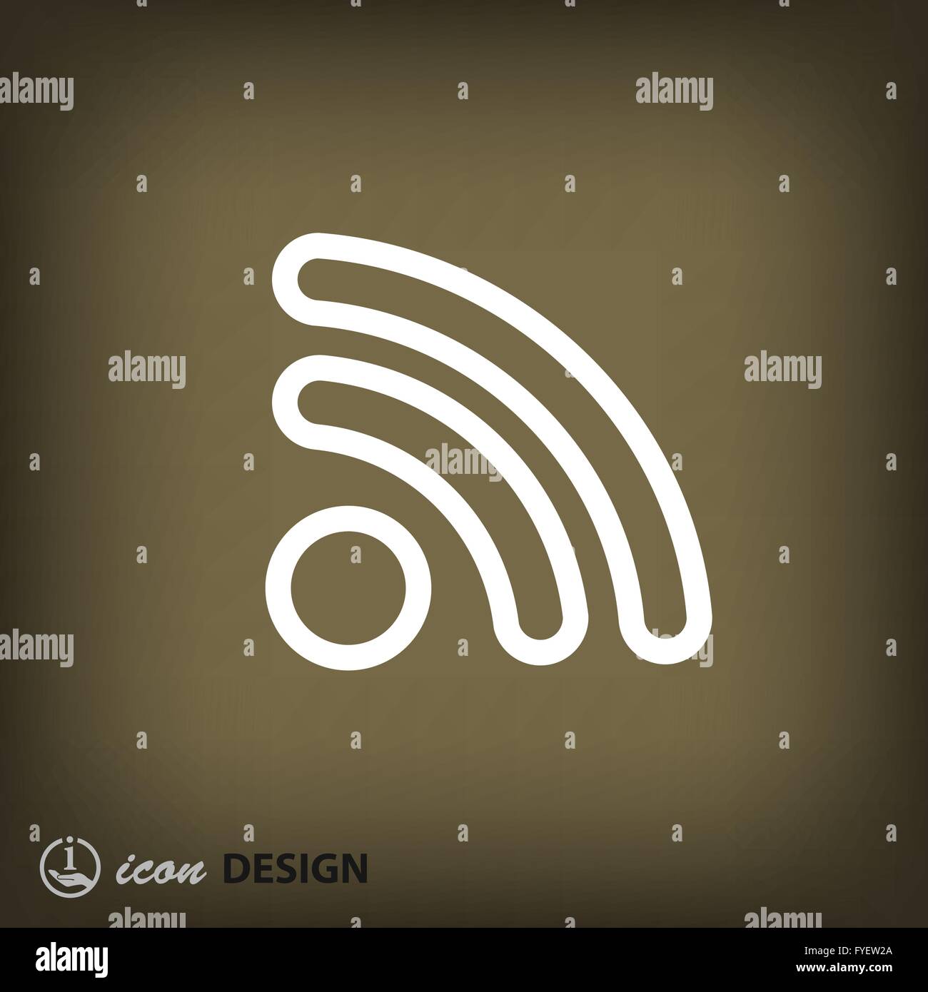 Pictograph of RSS Stock Vector Image & Art - Alamy