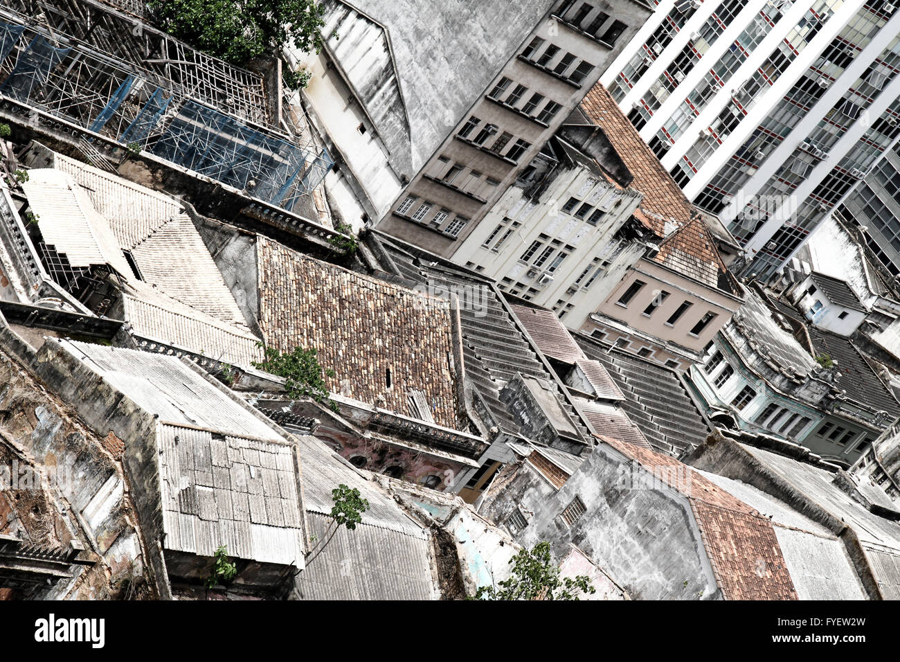 Rundown Buildings in Salvador Stock Photo - Alamy