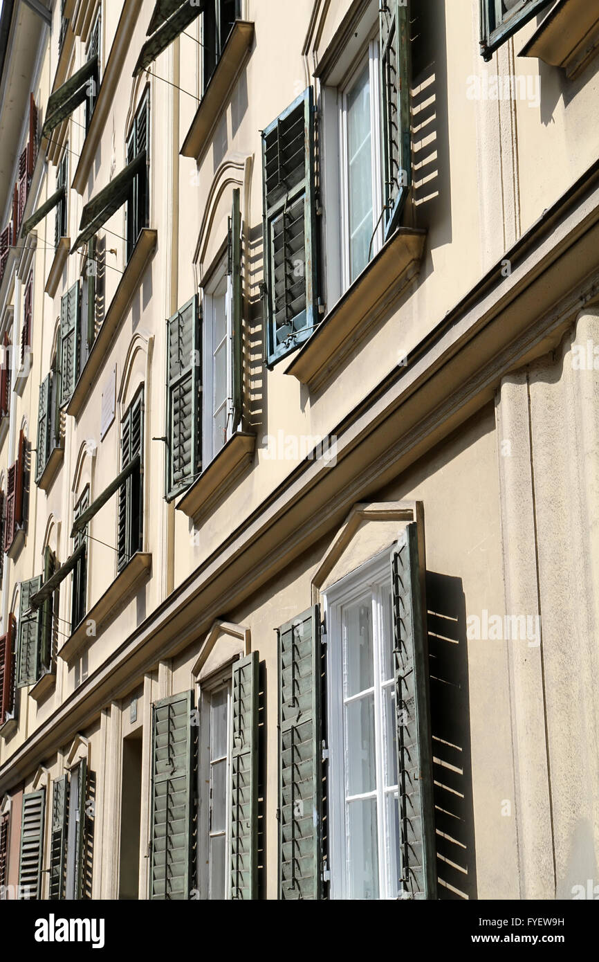 Old Windows in Graz Stock Photo - Alamy