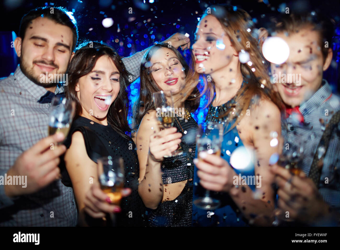 Atmosphere of party Stock Photo - Alamy