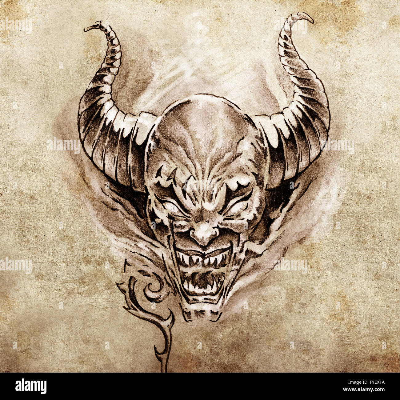 Demon Horn Tattoos