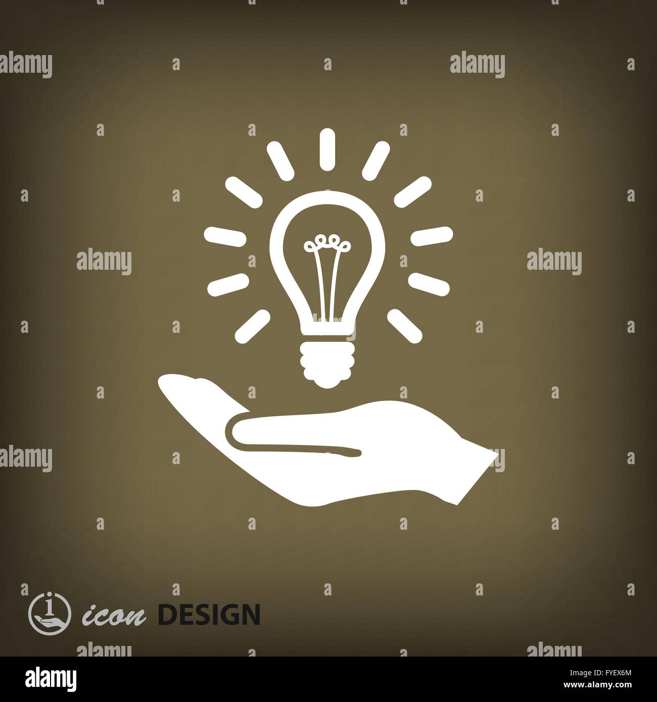 Pictograph of light bulb Stock Vector Image & Art - Alamy