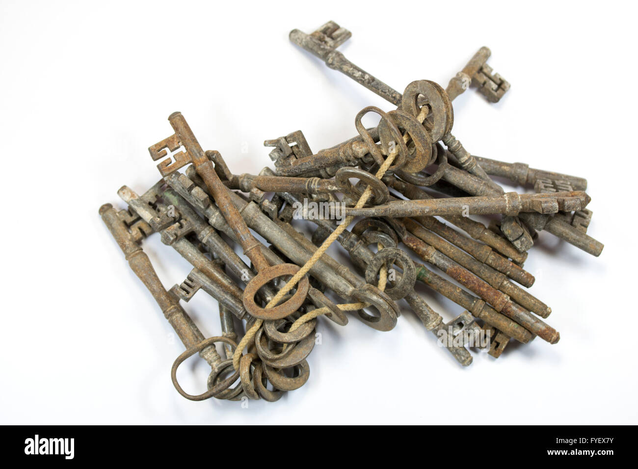 Vintage Antique Keys Stock Photo - Alamy