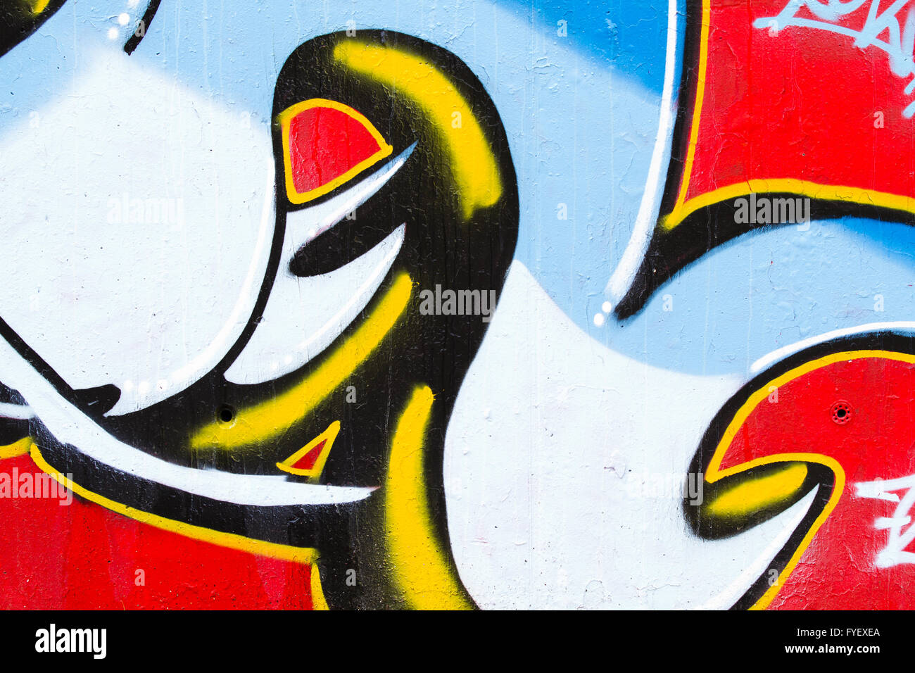 A smart graffiti tag on a brick wall Stock Photo - Alamy