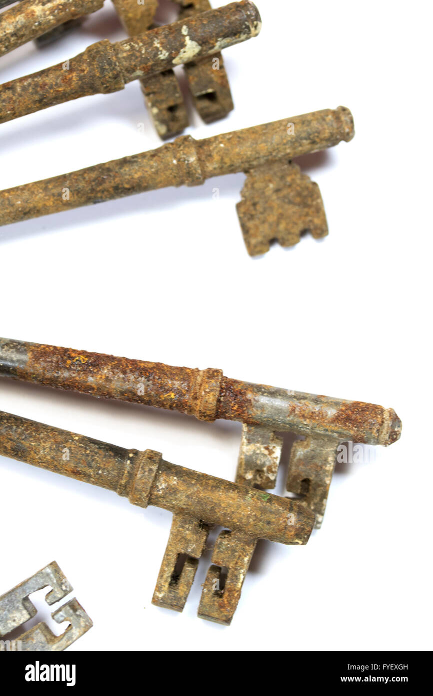 Vintage Antique Keys Stock Photo - Alamy