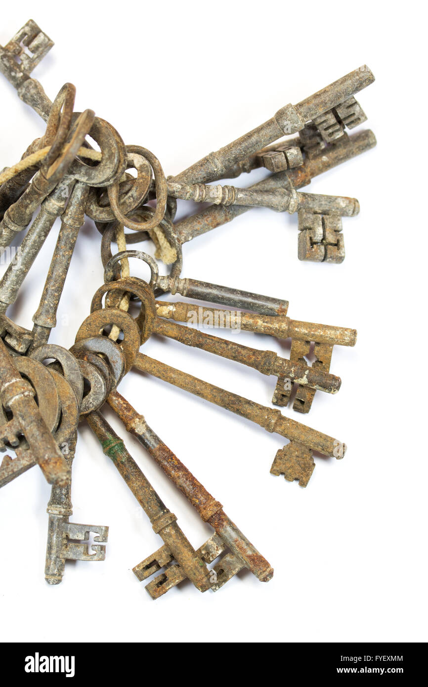 Vintage Antique Keys Stock Photo - Alamy