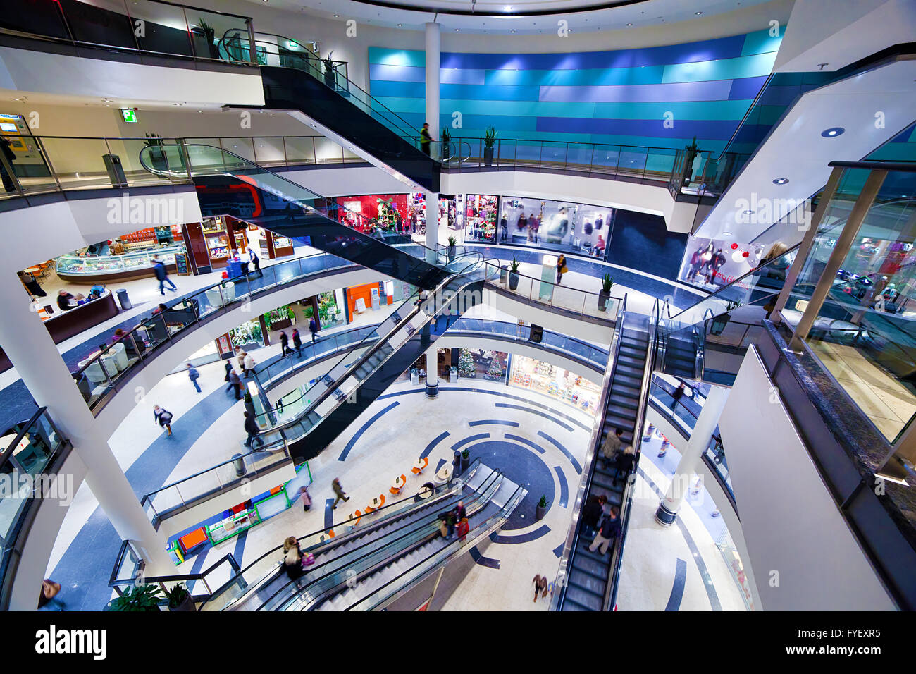 Modern design shopping centre hi-res stock photography and images - Alamy