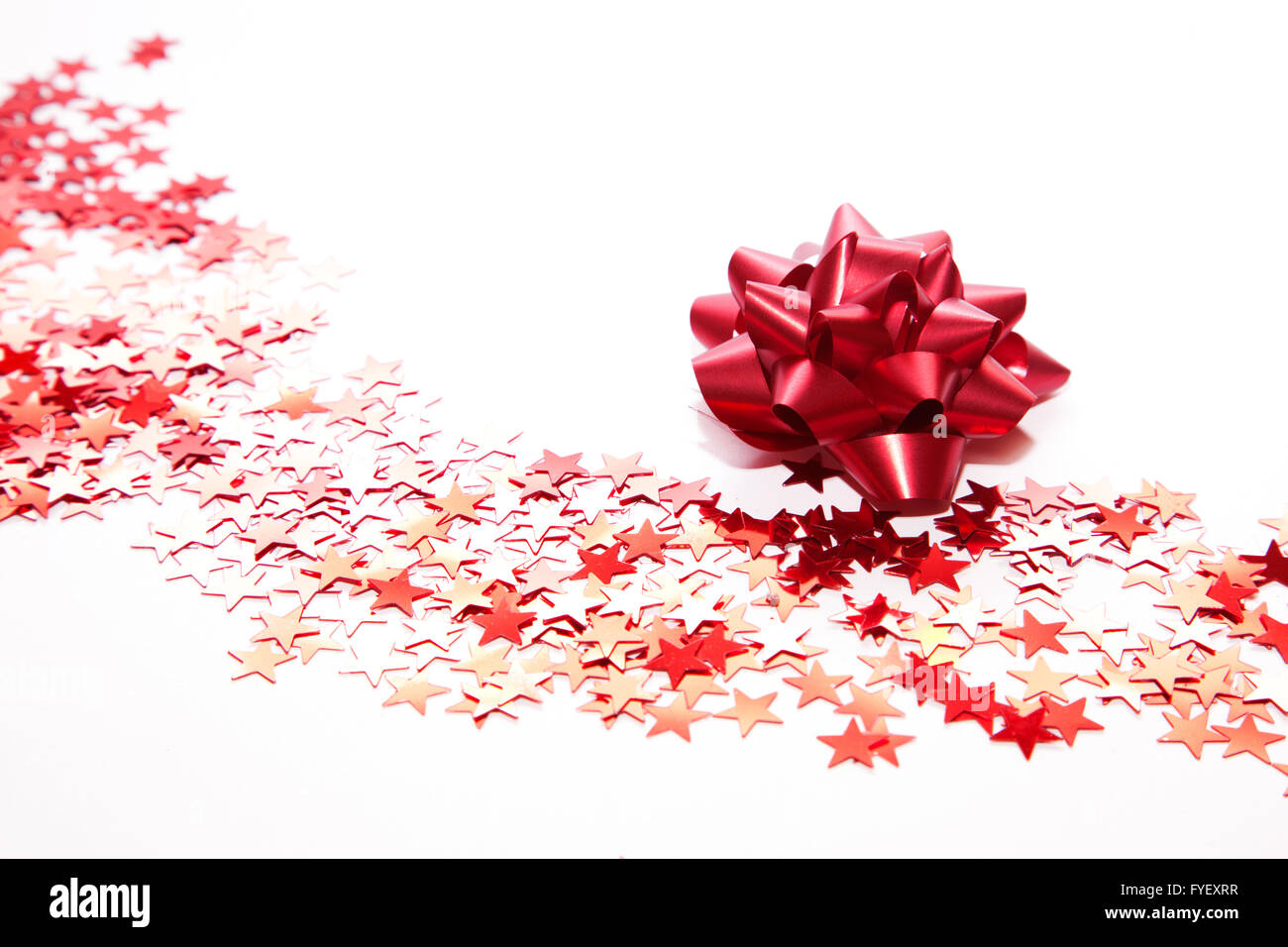 Red ribbon decoration hi-res stock photography and images - Alamy