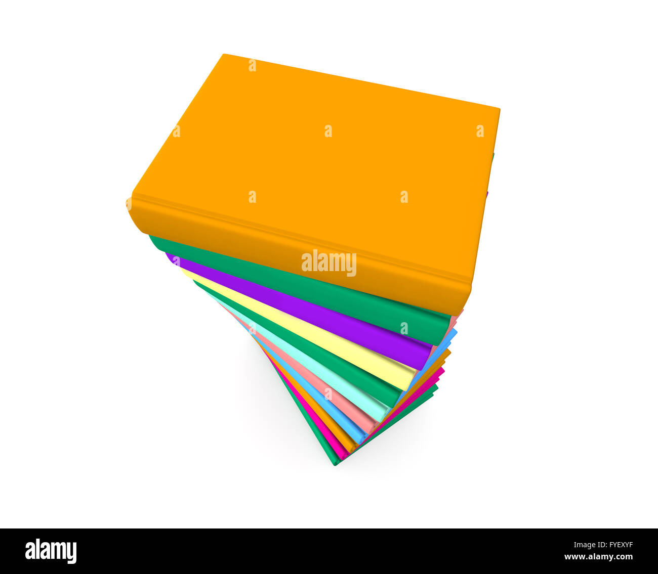 Stack of colored Books Stock Photo - Alamy