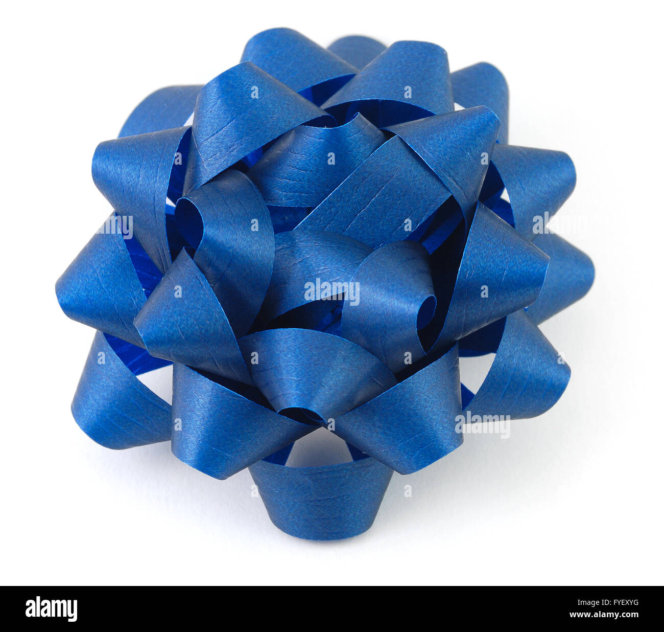 Blue bow isolated on white background Stock Photo - Alamy