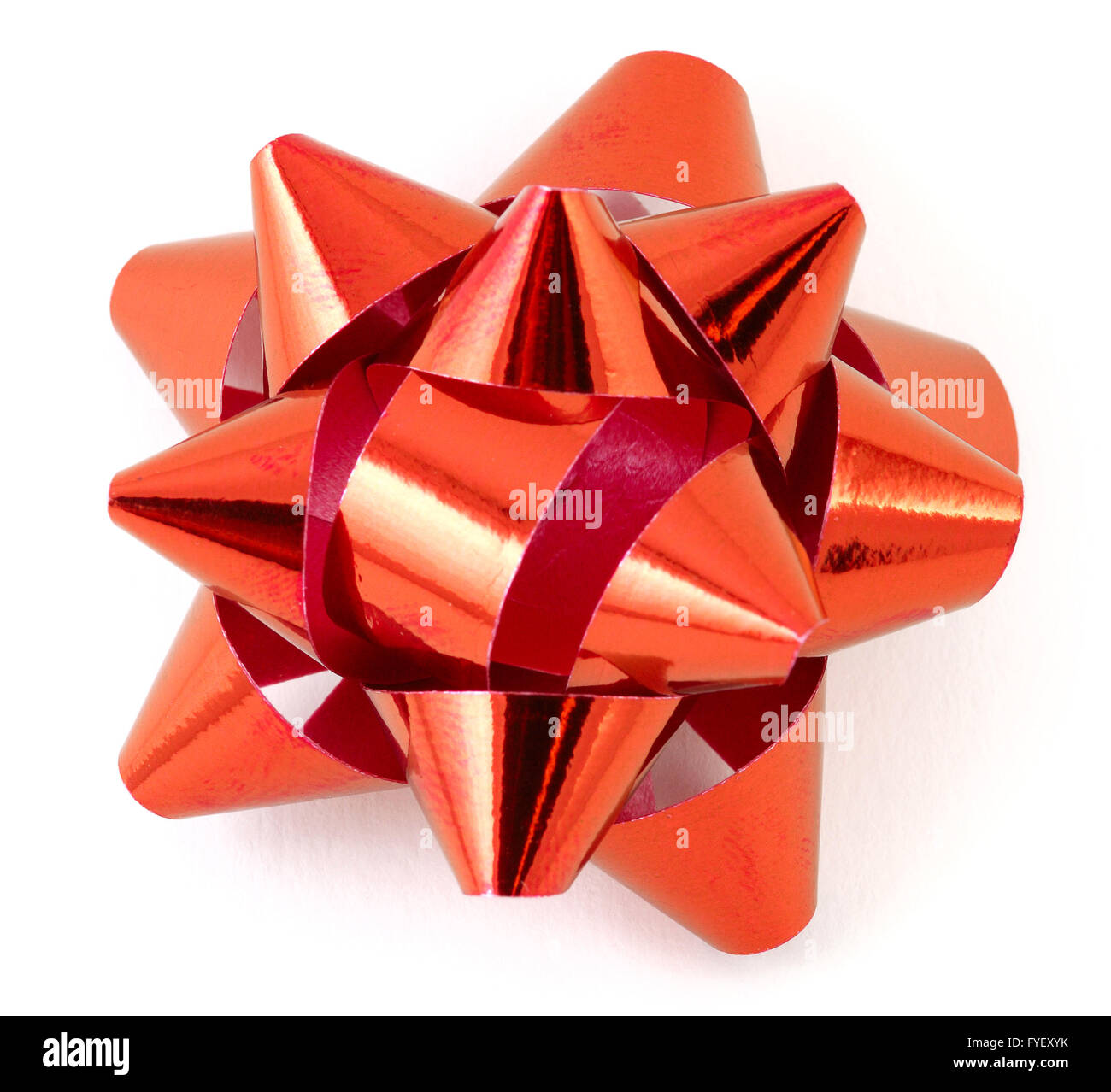 Red bow isolated on white background Stock Photo - Alamy