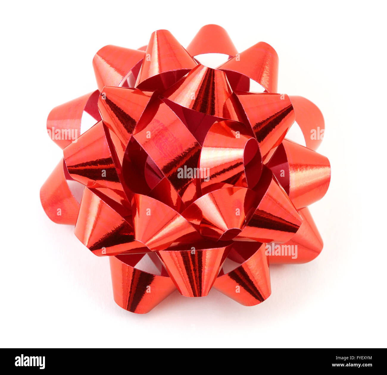 Red bow isolated on white background Stock Photo - Alamy