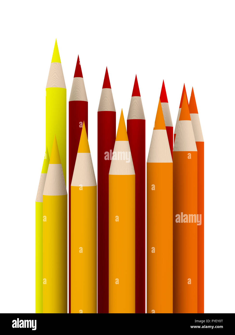Coloured colour circle crayon hi-res stock photography and images - Alamy