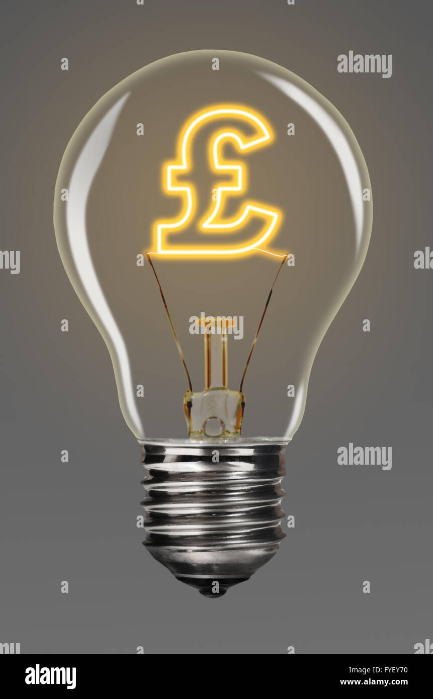 Pound symbol bulb hi-res stock photography and images - Alamy