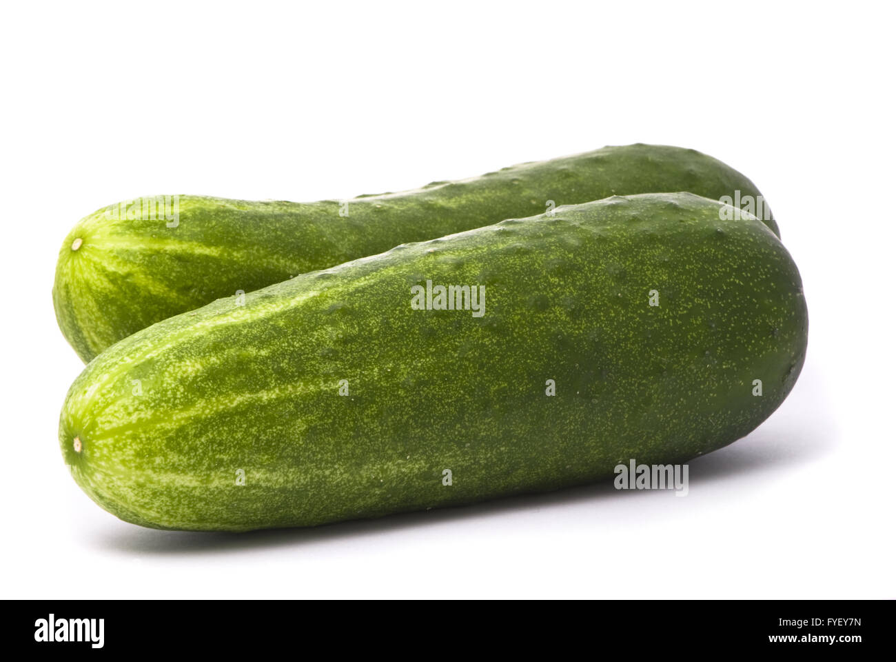 Two fresh cucumbers Stock Photo - Alamy