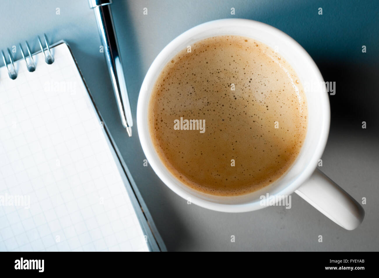 coffee and notes Stock Photo - Alamy