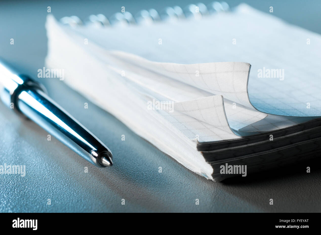 notes and pen Stock Photo - Alamy