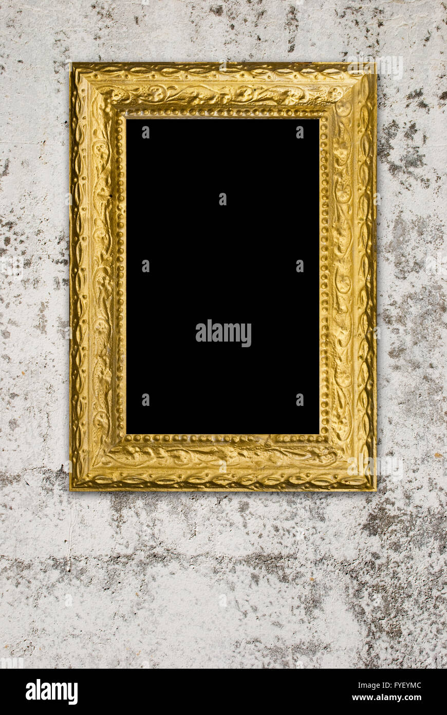 Golden vintage frame gold border hi-res stock photography and images ...