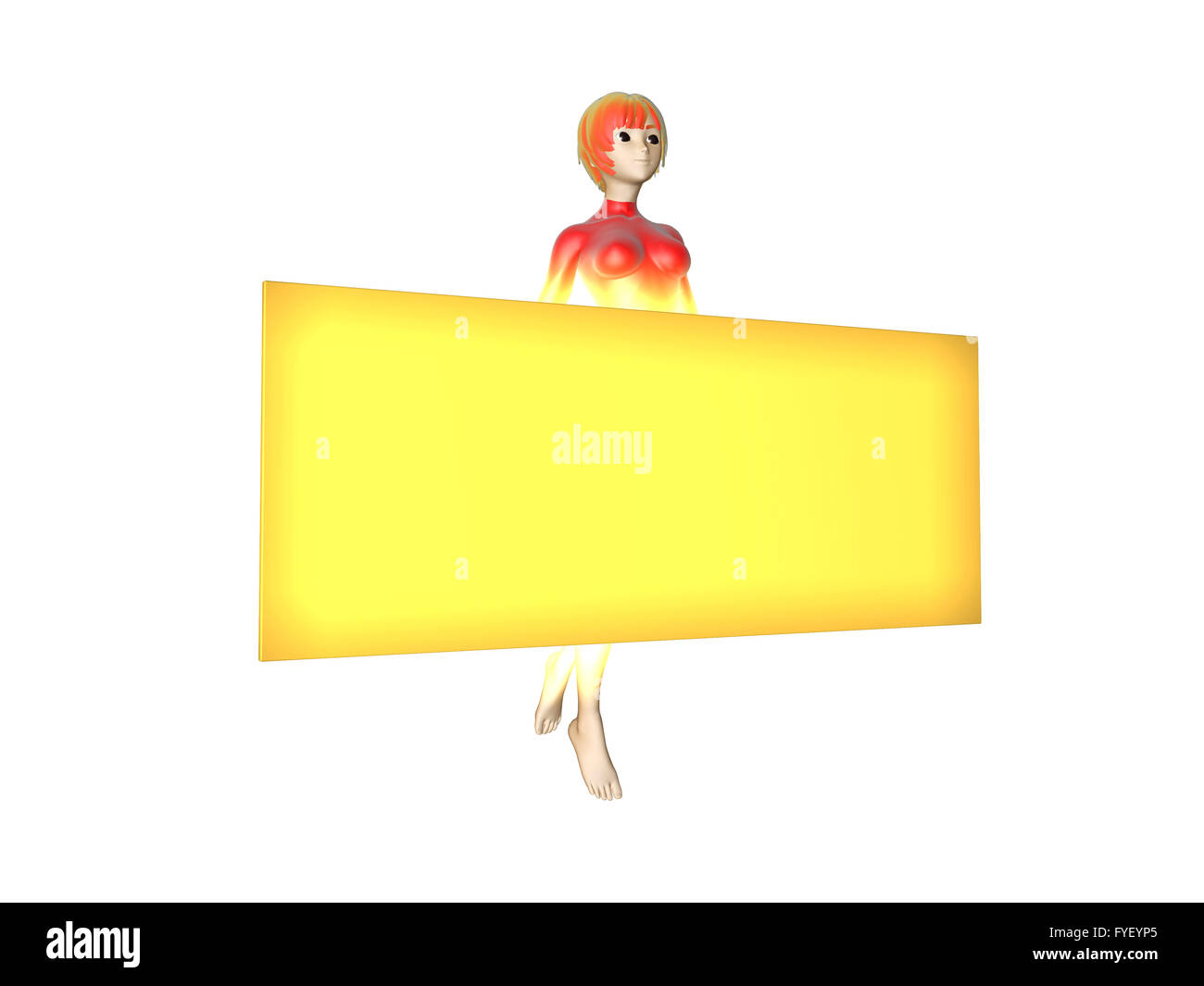 Anime Advertising - glowing Stock Photo - Alamy