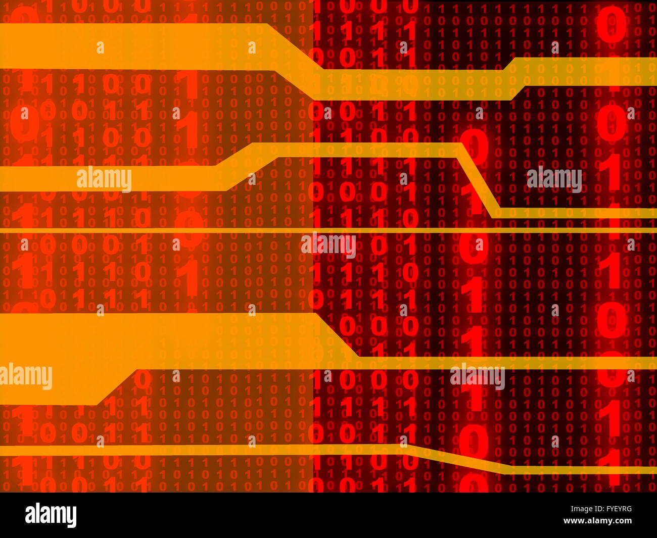 Blue bit stream channel hi-res stock photography and images - Alamy
