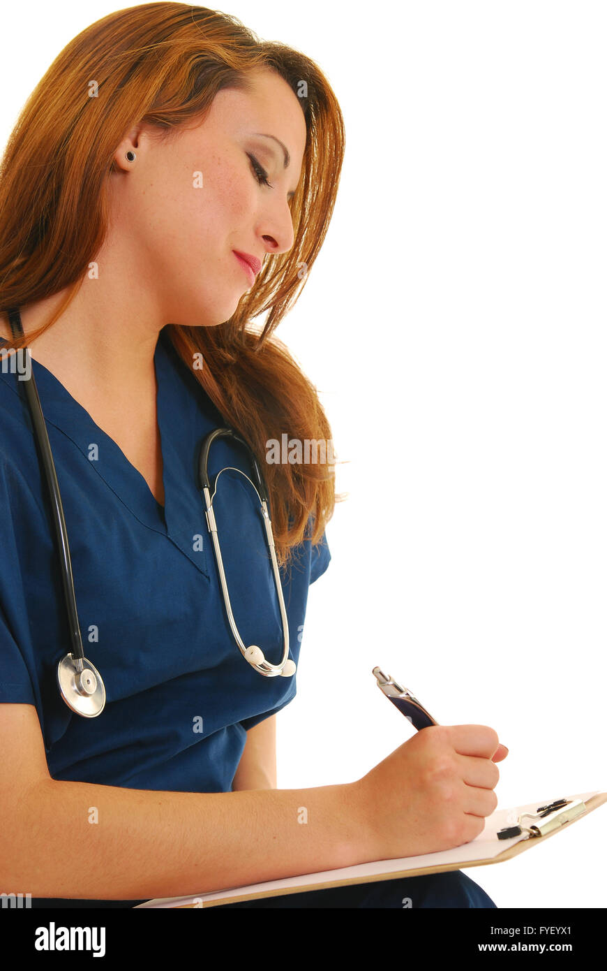 Medical nurse taking notes hi-res stock photography and images - Alamy